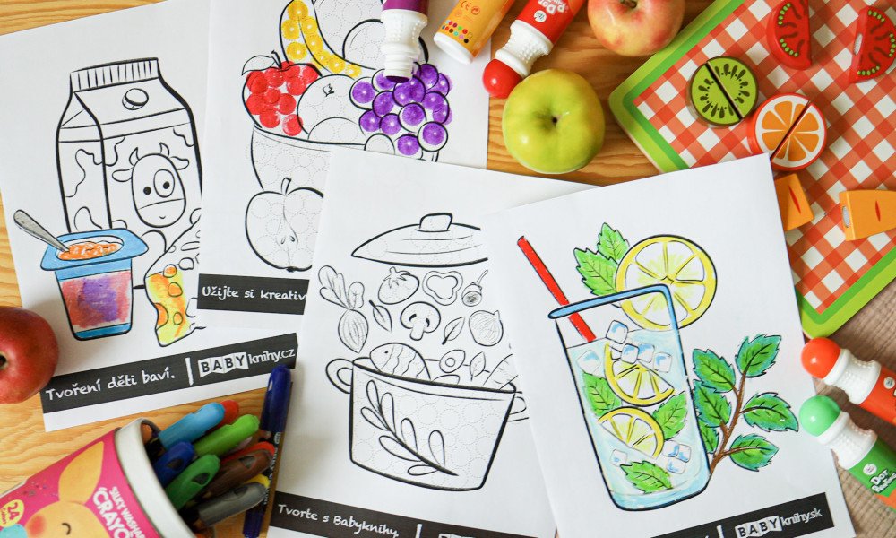 Predlohy, úlohy, omaľovánky na vytlačenie zadarmo | Babyknihy